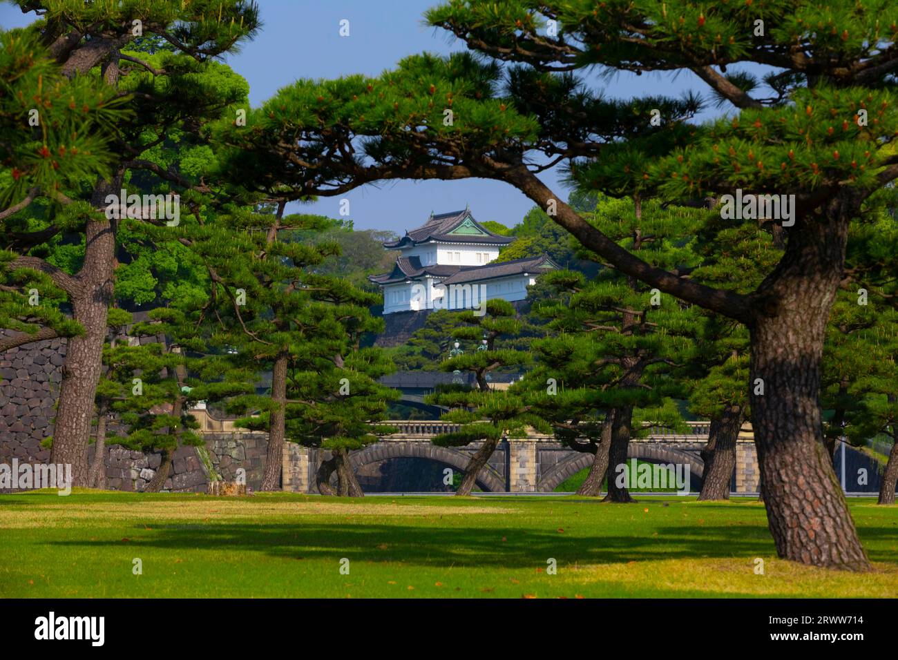 Nijubashi Bridge at the Imperial Palace Stock Photo - Alamy