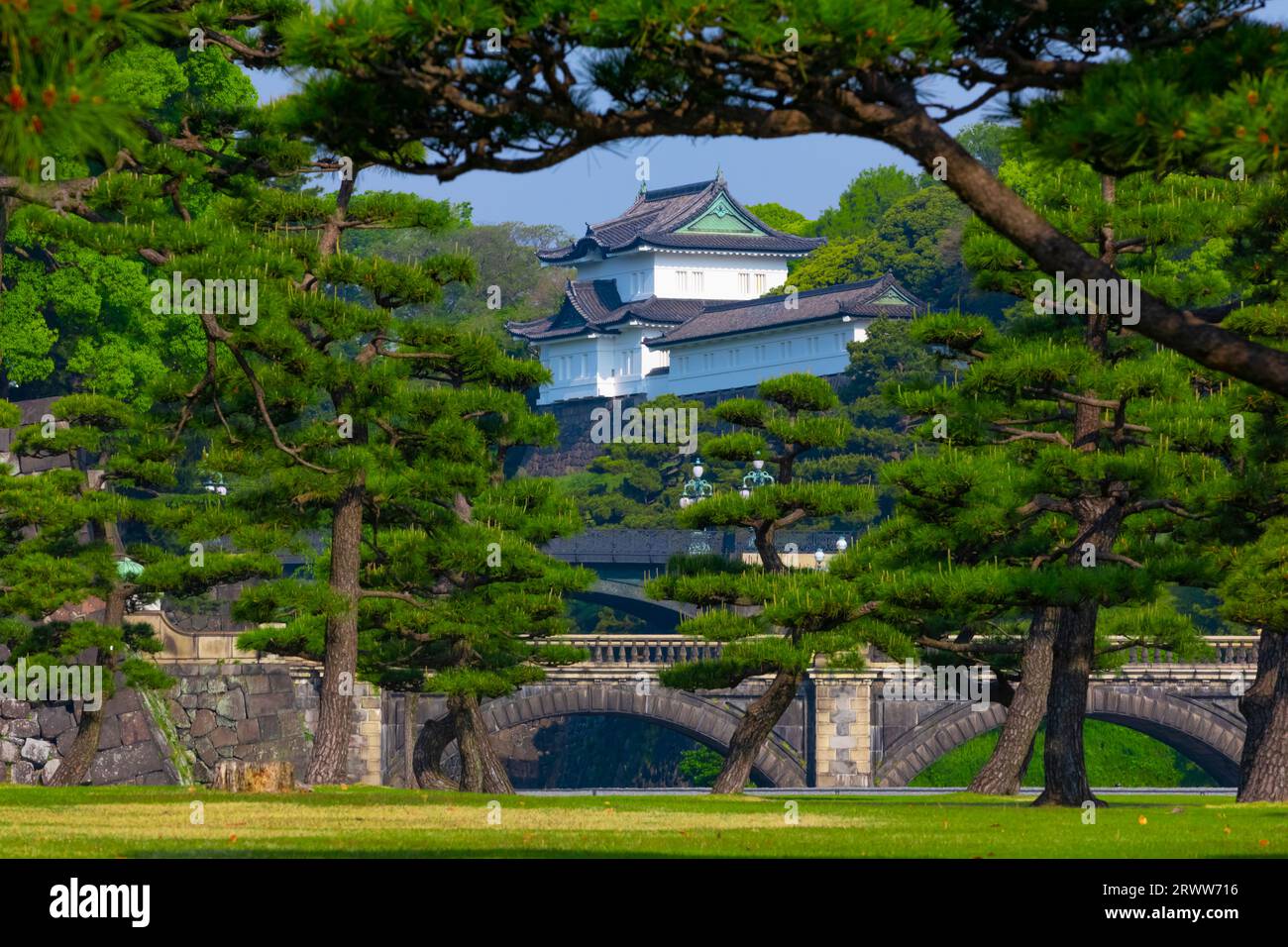 Nijubashi Bridge at the Imperial Palace Stock Photo - Alamy