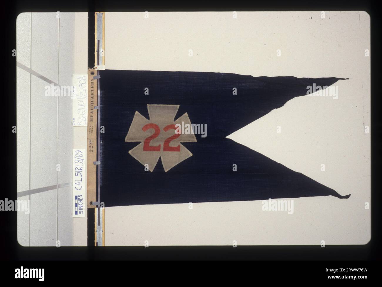 Designating flag. Headquarters, 22nd Army Corps. AF*25280A. Scanned ...
