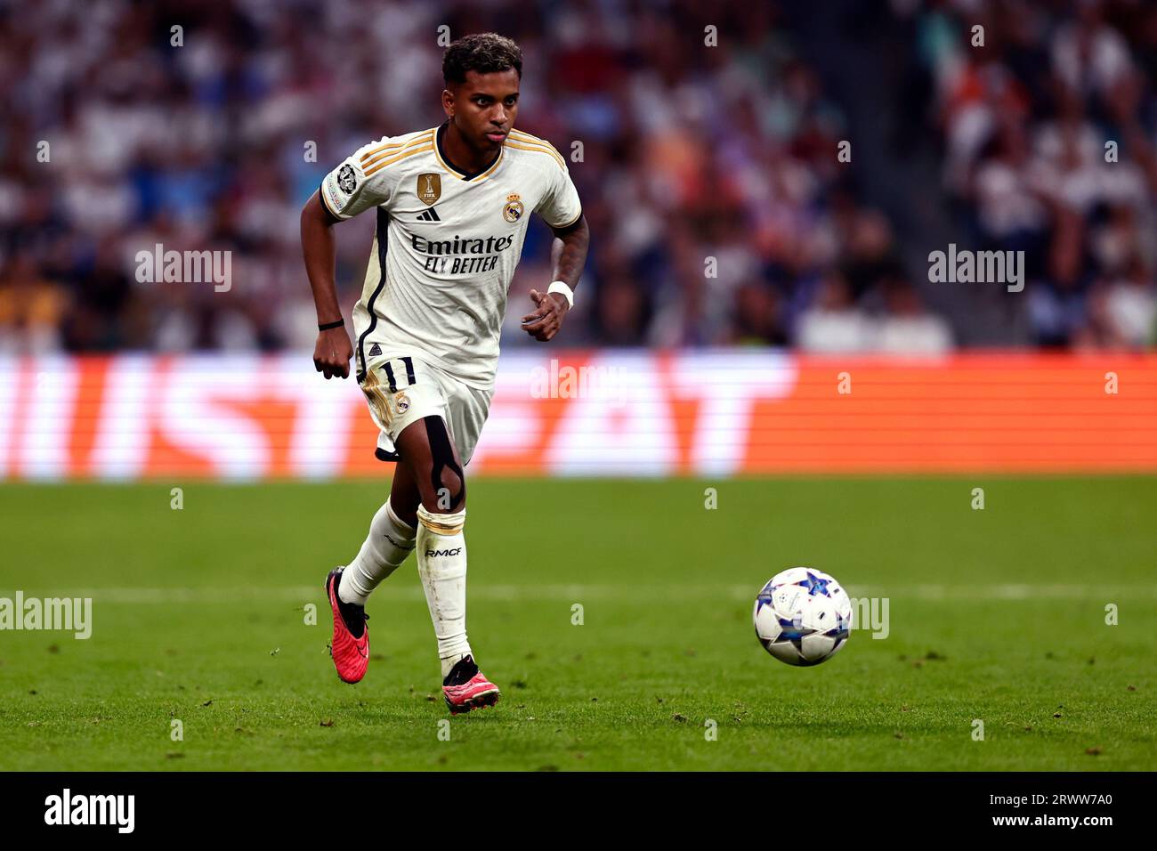 Rodrygo of Real Madrid Cf in action during the Uefa Champions League ...