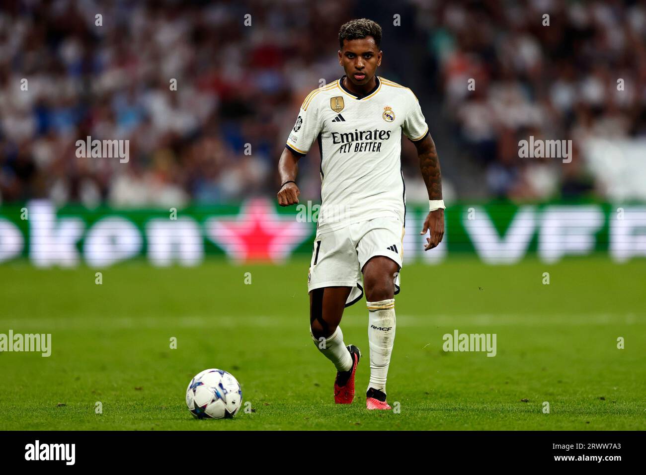 Rodrygo of Real Madrid Cf in action during the Uefa Champions League ...