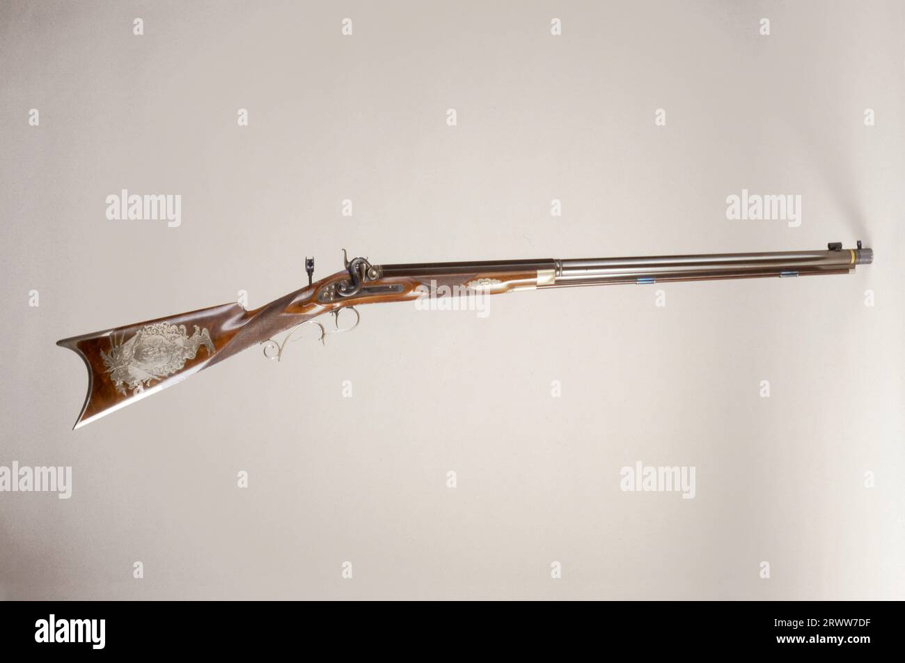 Percussion sporting rifle, presented to General Ulysses S. Grant. AF ...