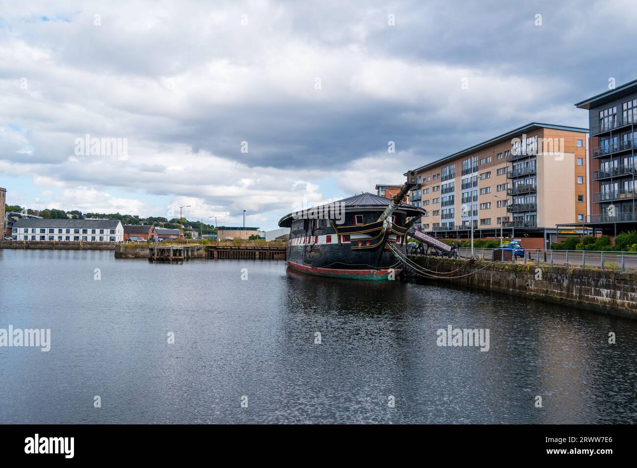 HMS Unicorn - Old ship Dundee Stock Photo - Alamy