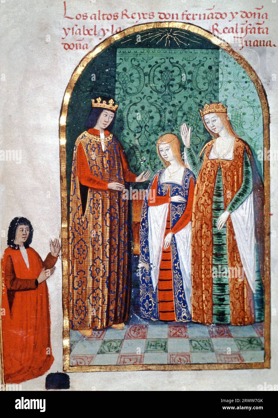 Isabella I of Castile (1451-1504), queen of Castille and Leon ...