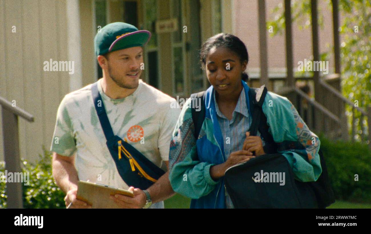 AYO EDEBIRI and JIMMY TATRO in THEATER CAMP (2023), directed by NICK ...