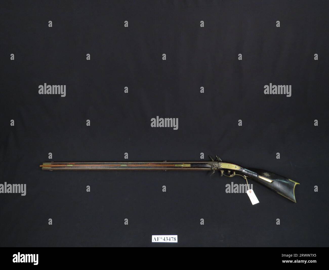 Rifle, flintlock, swivel barrel. AF*43478 Stock Photo - Alamy