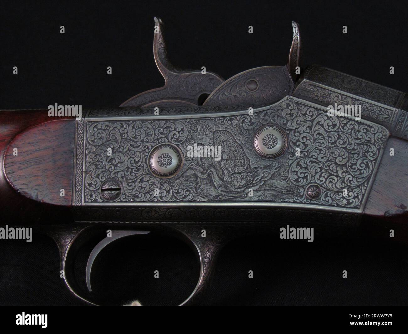 Rifle, rolling block. AF*43505 Stock Photo - Alamy