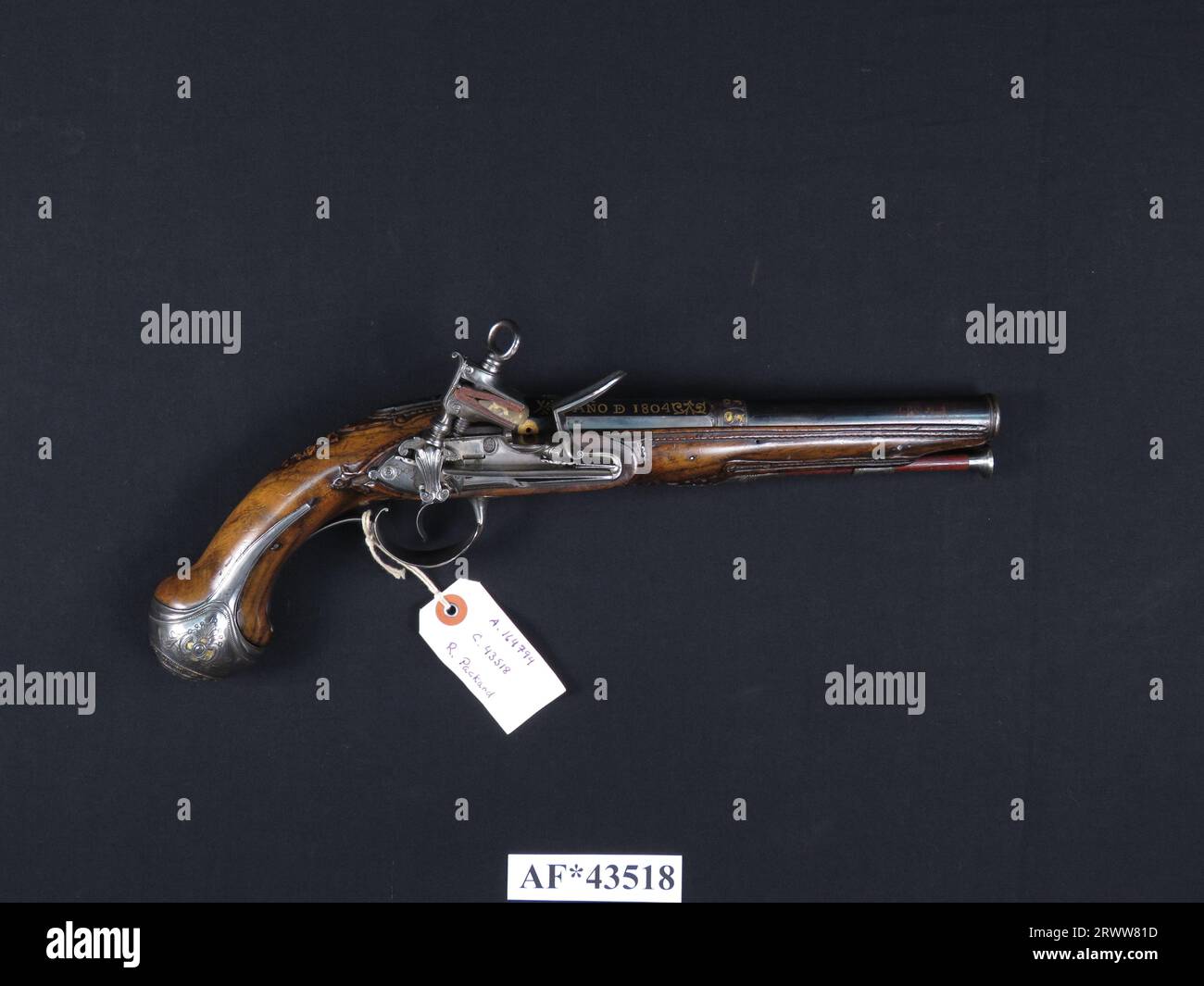 Pistol, miquelet lock. AF*43518 Stock Photo - Alamy