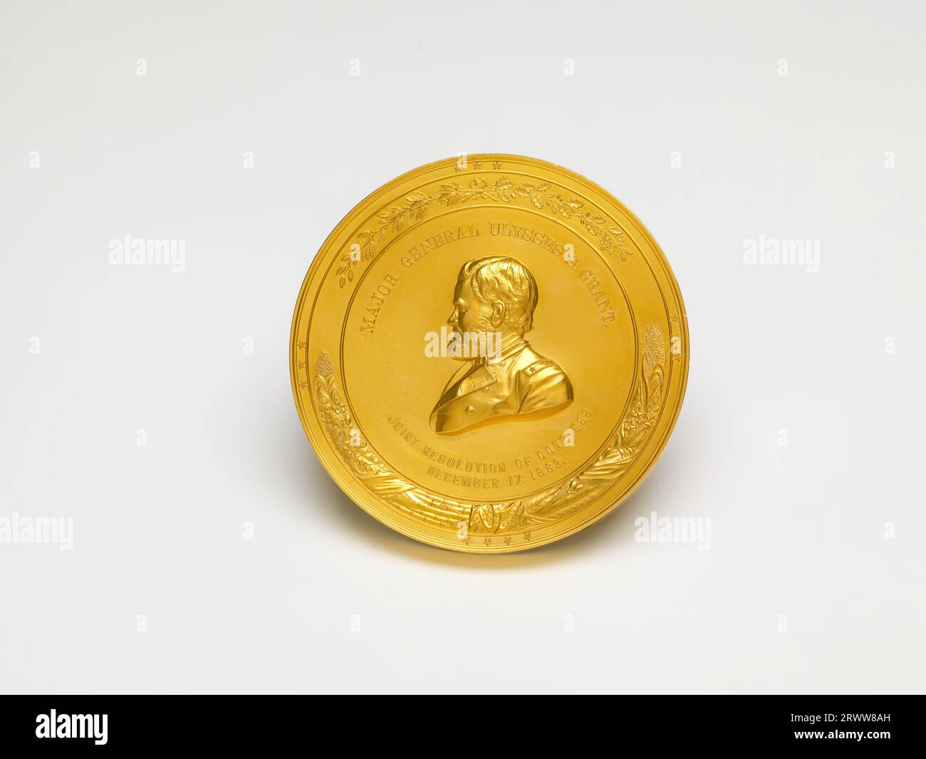 Medal presented to Ulysses S. Grant by the United States Congress after ...