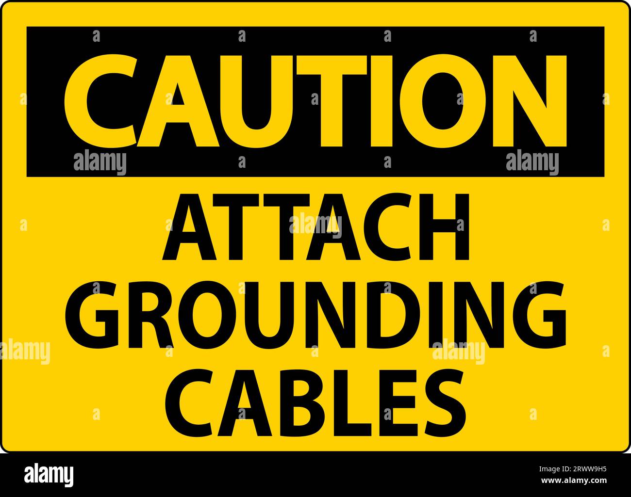 Grounding cable Stock Vector Images - Alamy