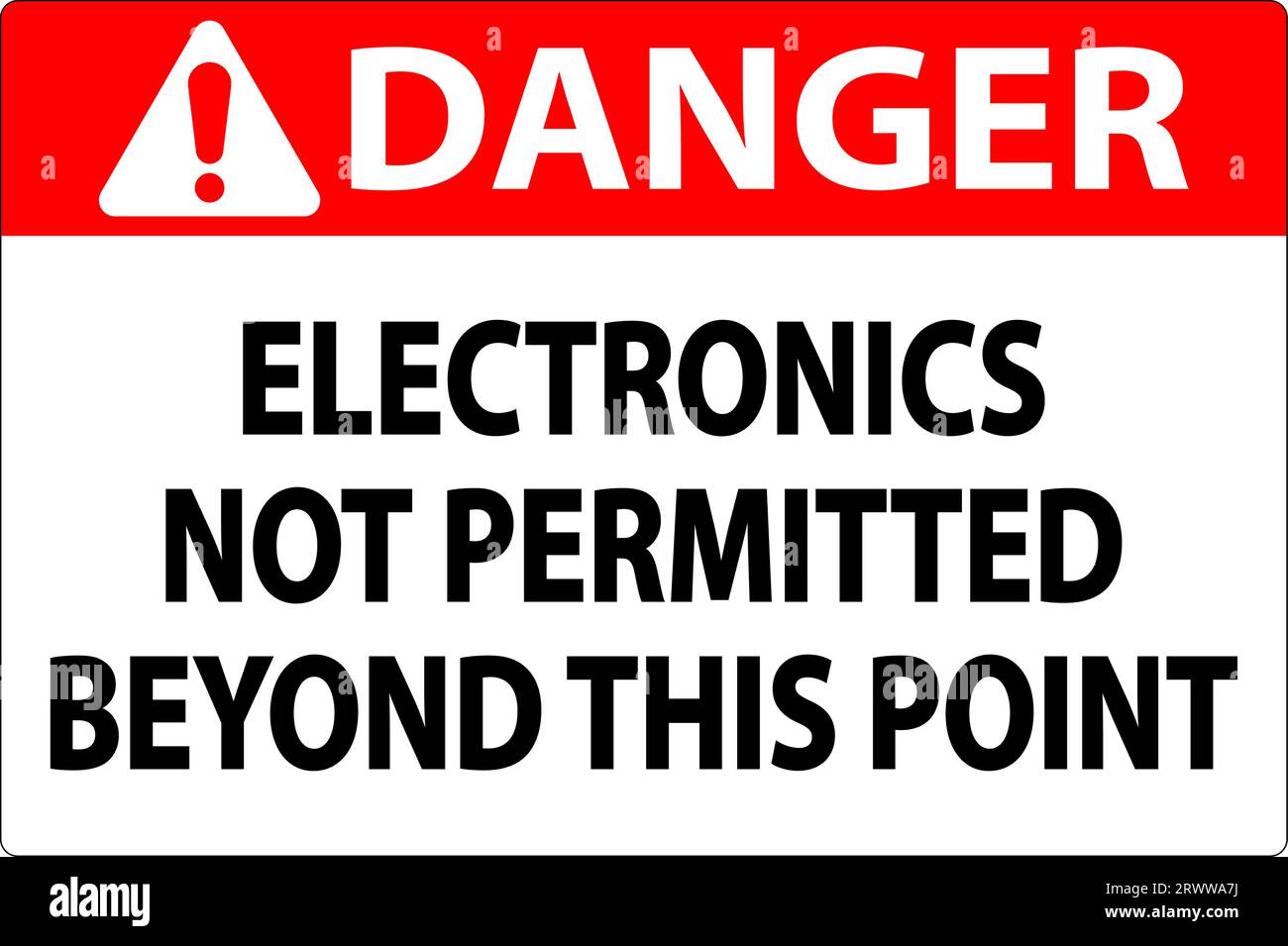 Prohibited beyond this sign Stock Vector Images - Alamy