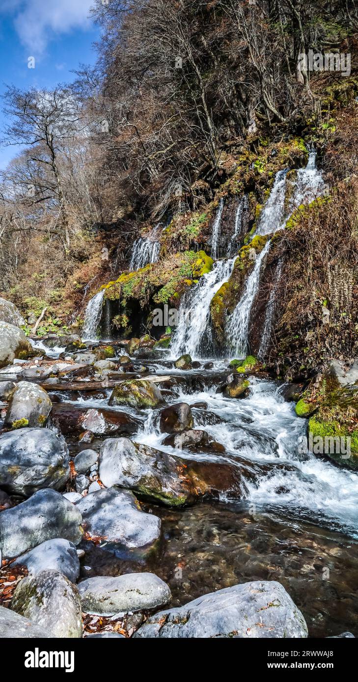 Power Spot Buryu Waterfall Stock Photo - Alamy