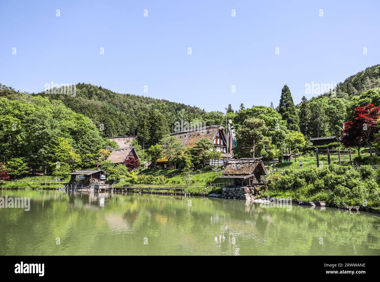 Hida Village Landscape Stock Photo - Alamy