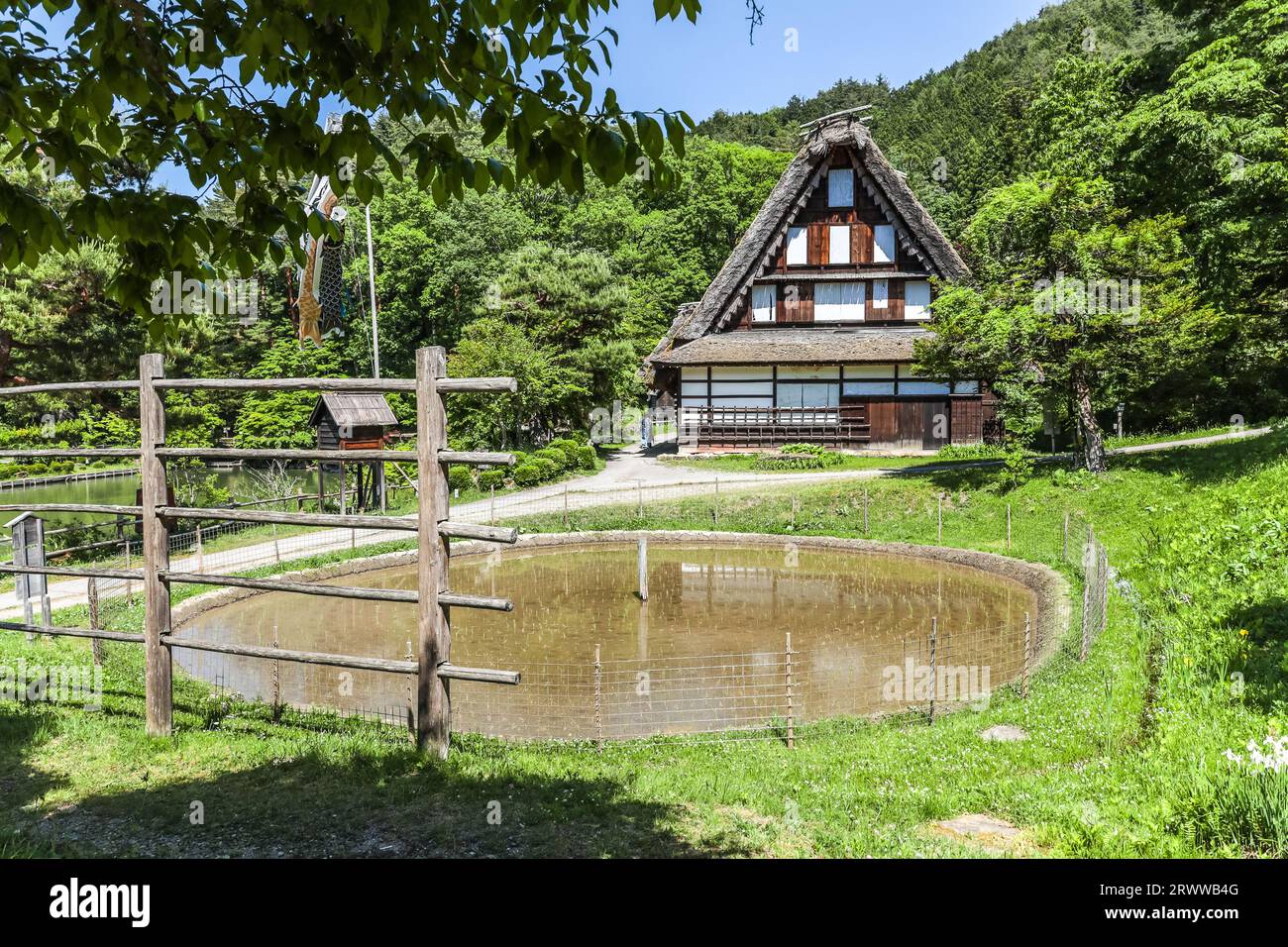 Hida-no-sato Kurumada and Old Nishioka House in the village of Hida ...