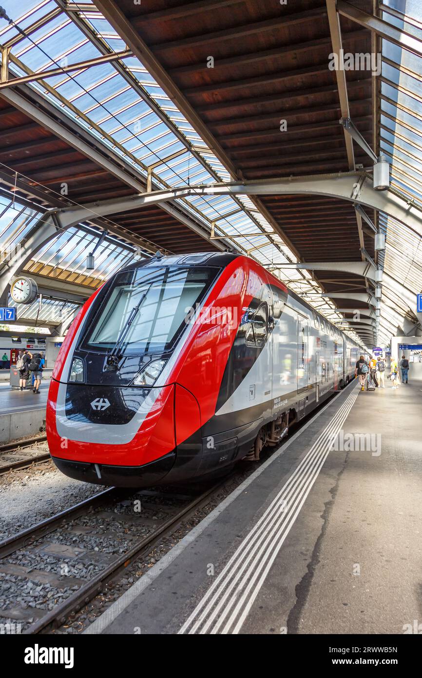 Zurich, Switzerland - August 10, 2023: InterRegio train type Bombardier ...