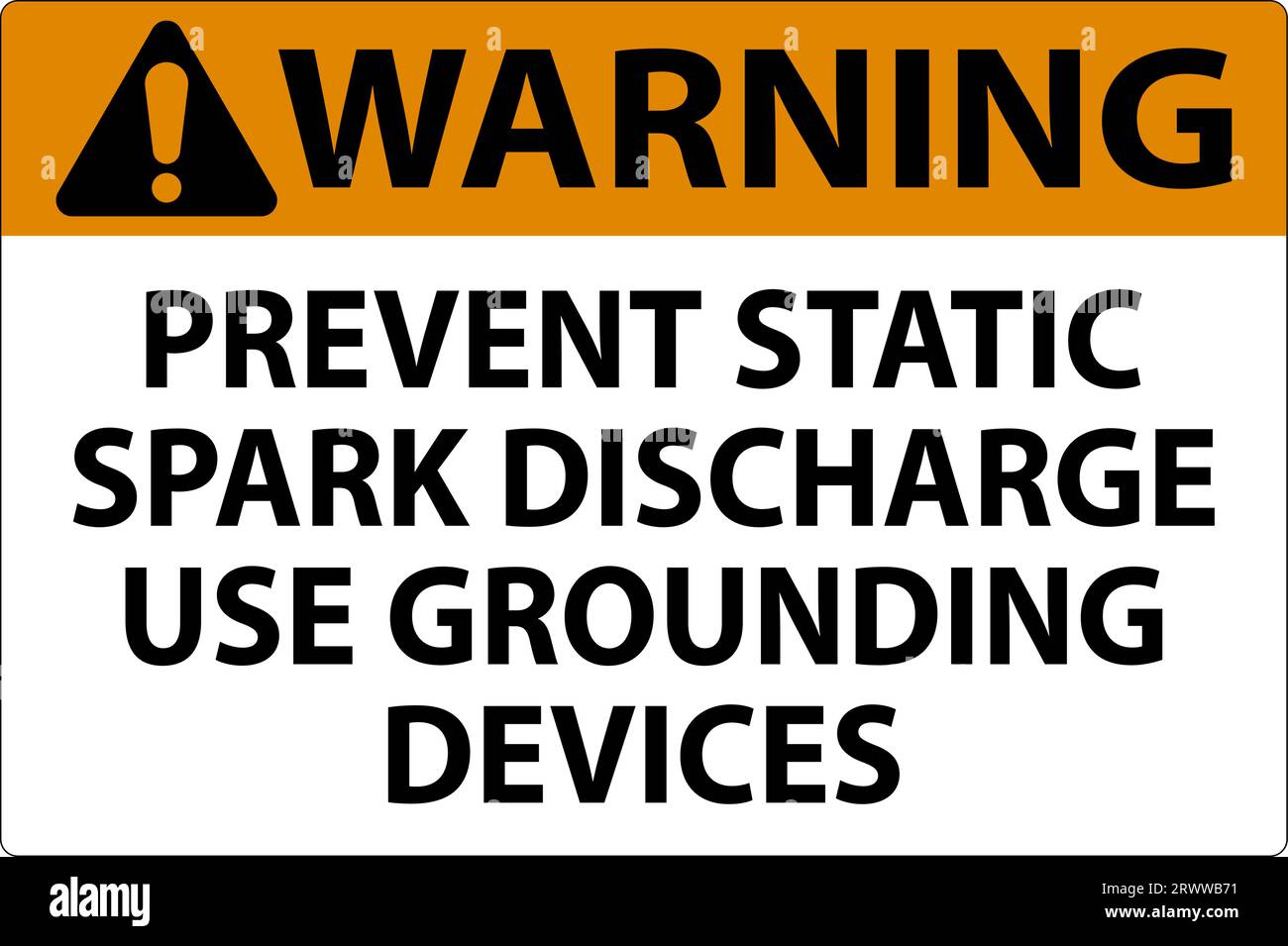 Electrical grounding warning sign hi-res stock photography and images ...