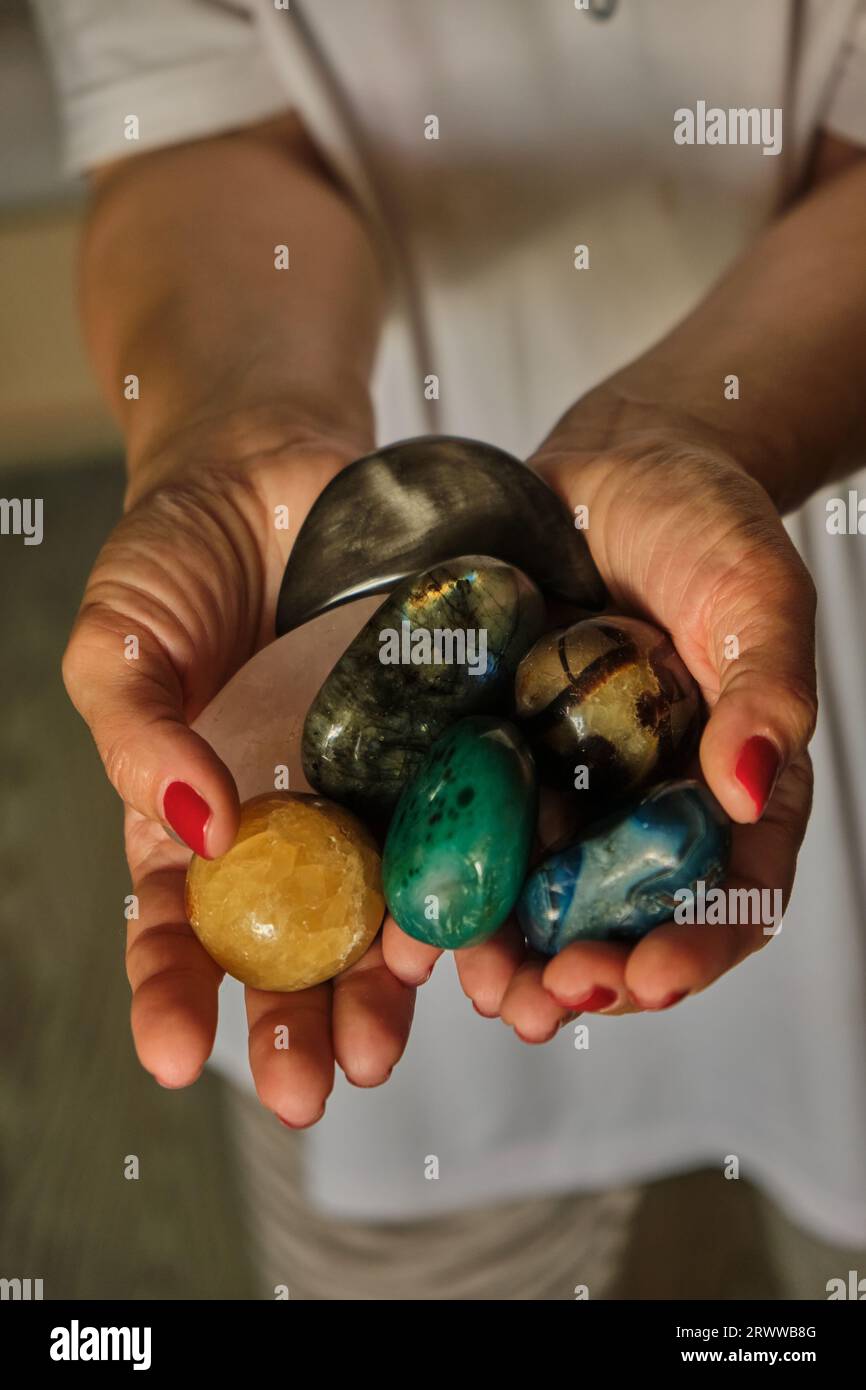 Hands aura hi-res stock photography and images - Alamy