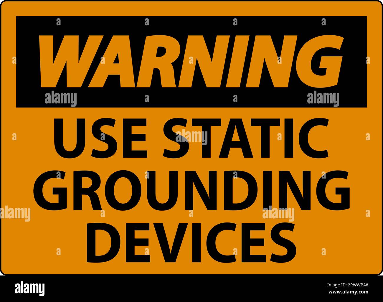 Electrical grounding warning sign hi-res stock photography and images ...