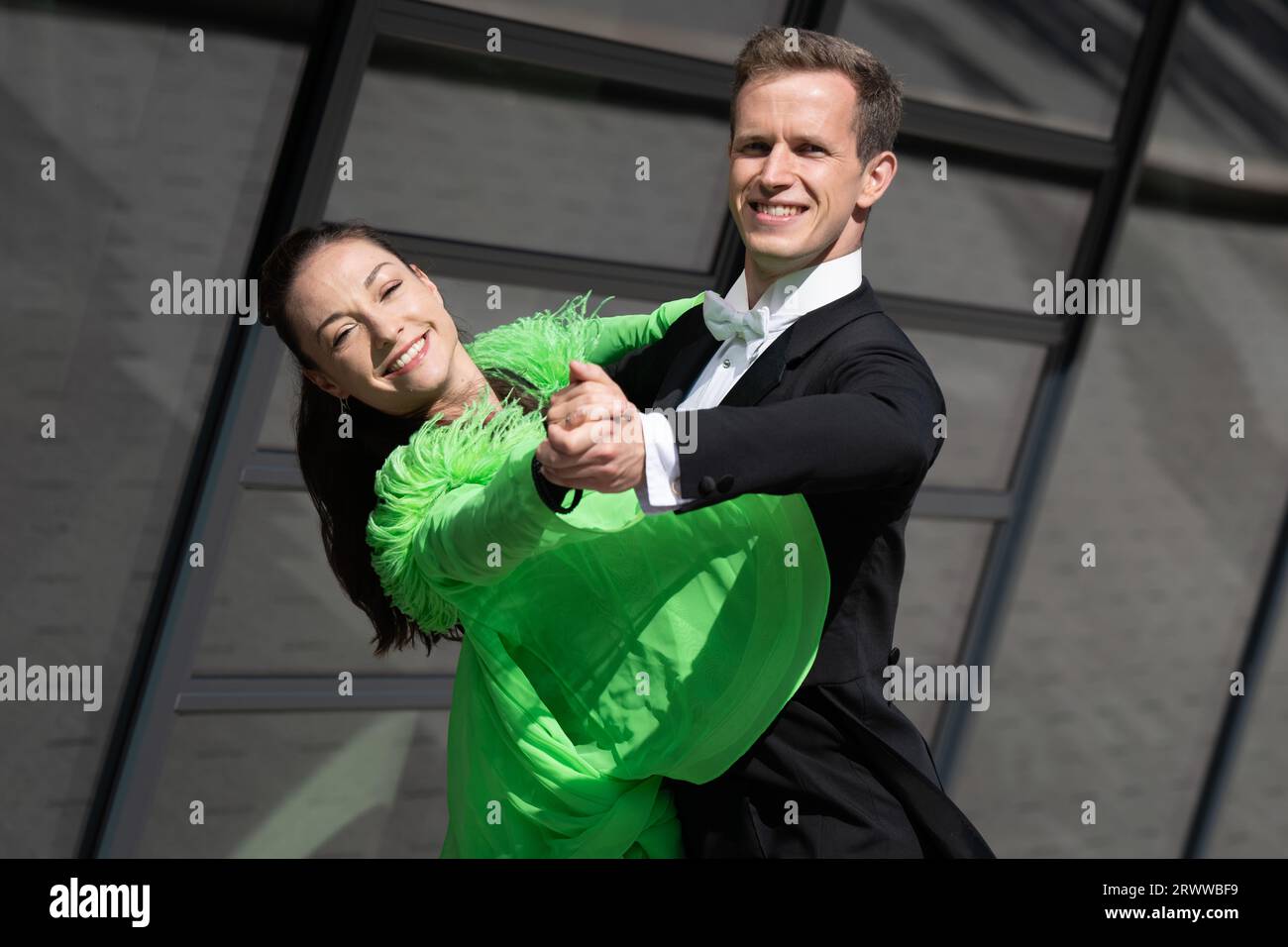 Dresden, Germany. 21st Sep, 2023. The German dance couple Steve Hädicke ...