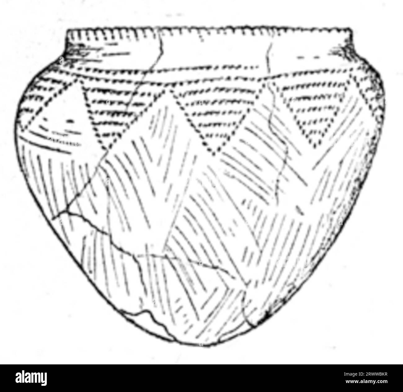 Drawing of an ancient pot Stock Photo - Alamy