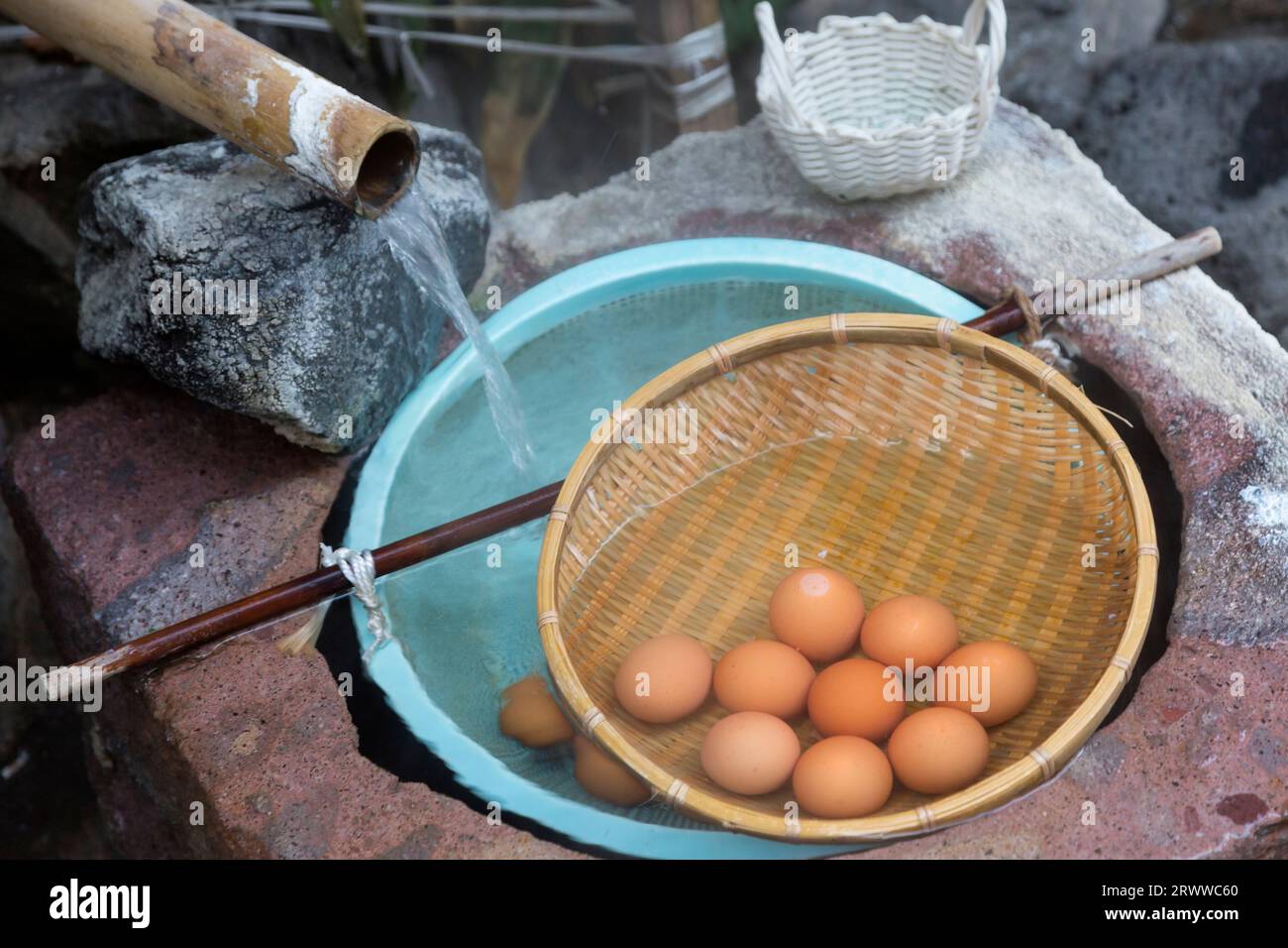 Cooking in hot spring hi-res stock photography and images - Alamy