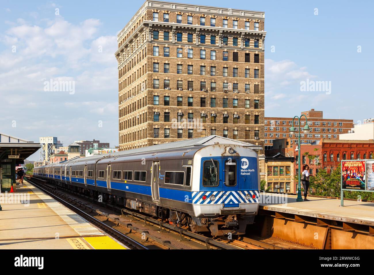 New York City, United States - May 11, 2023: Metro-North Railroad ...