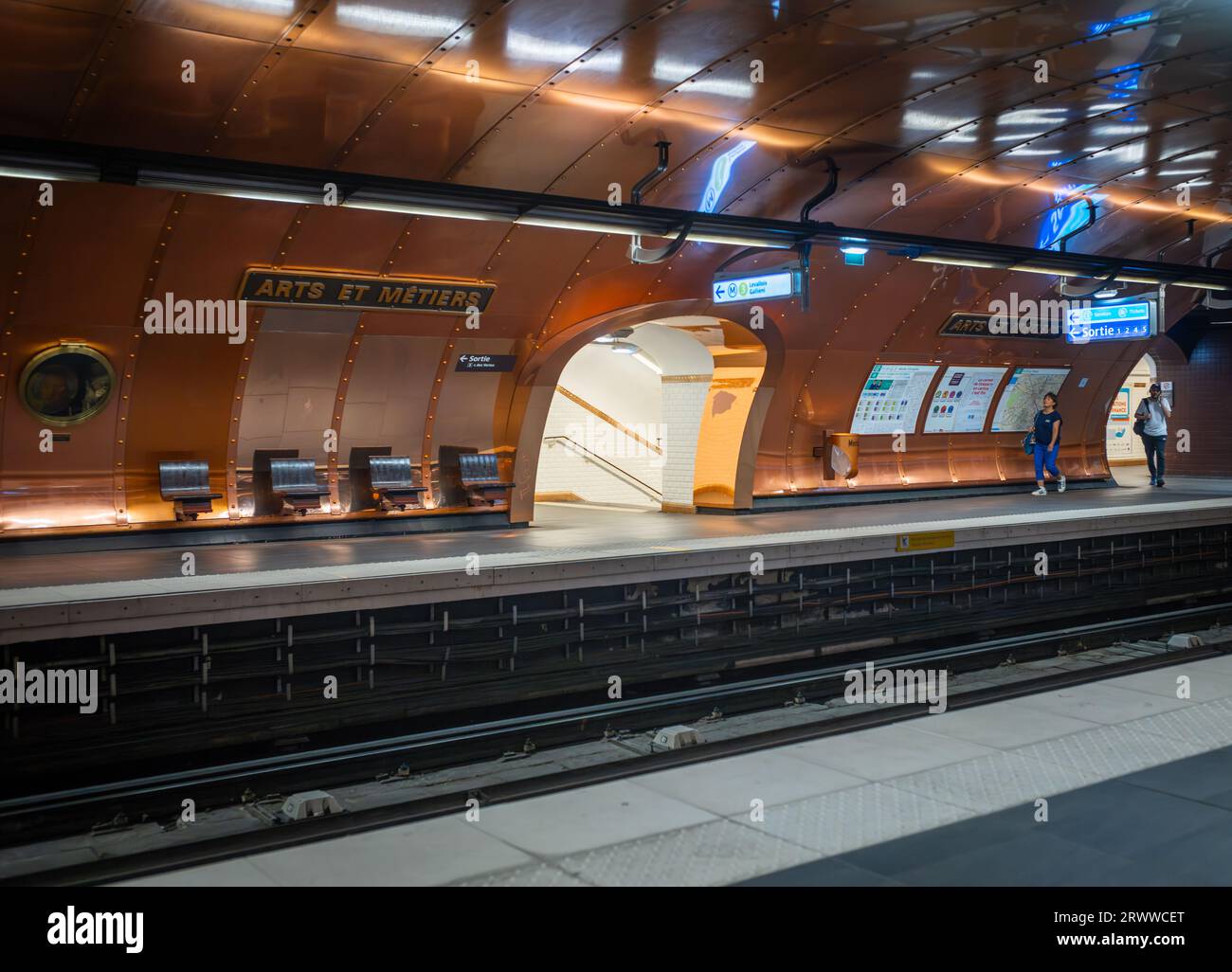 A platform at the bronze-coloured and steampunk-inspired Arts et ...