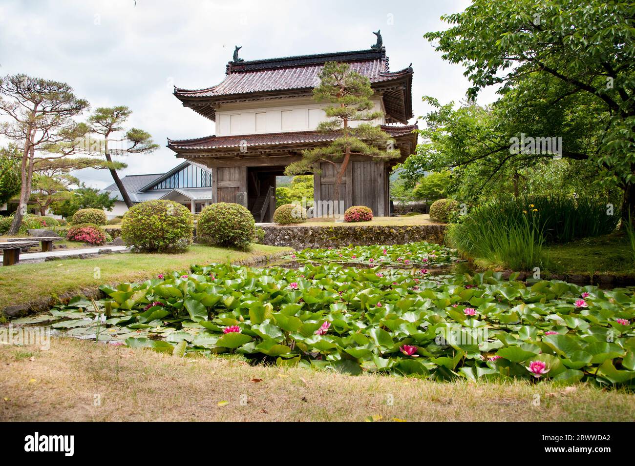 Ote-mon Gate of Matsuyama Castle Stock Photo - Alamy