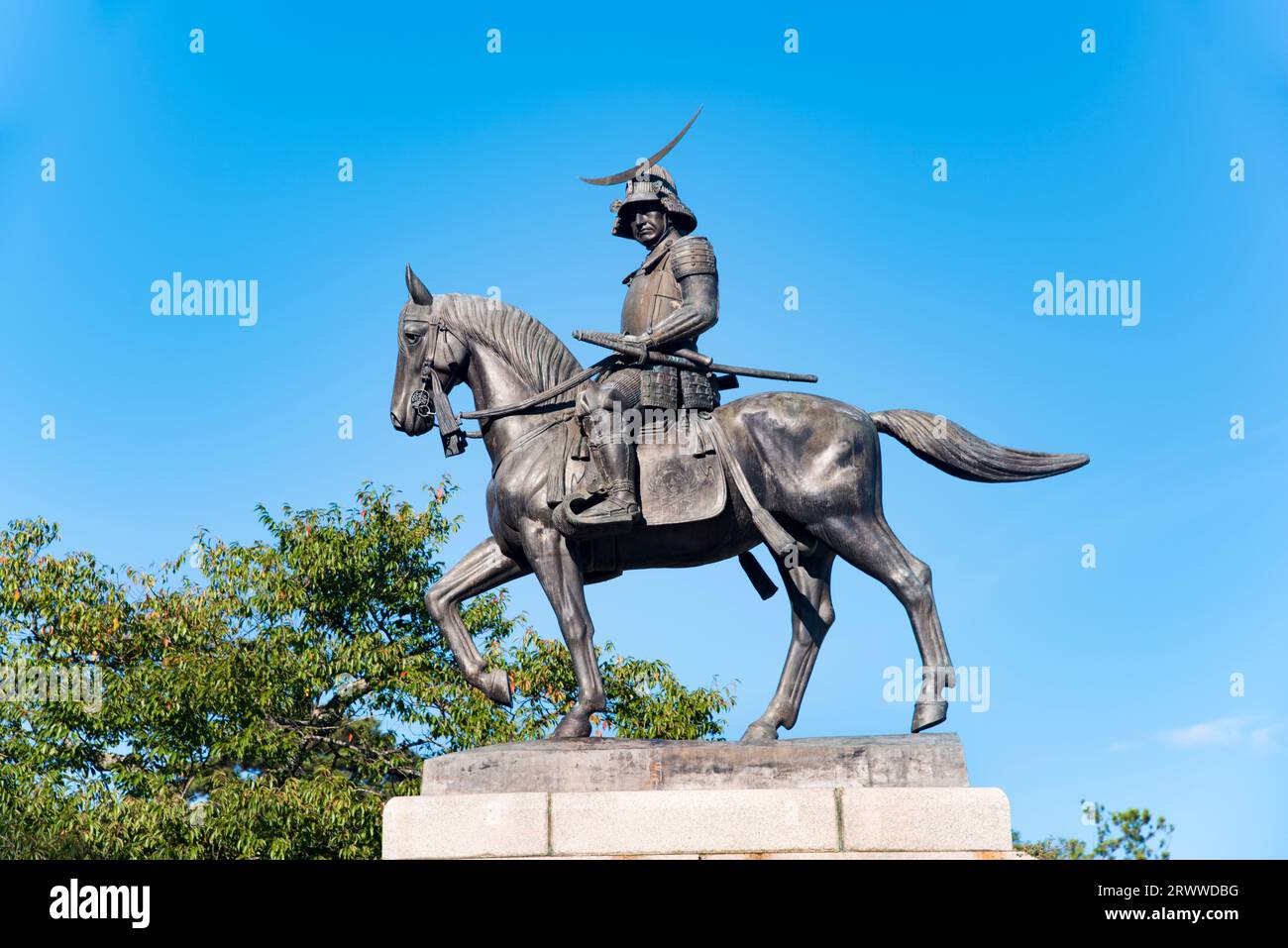 Masamune Date Statue The Statue Of Date Masamune Riding A Horse In