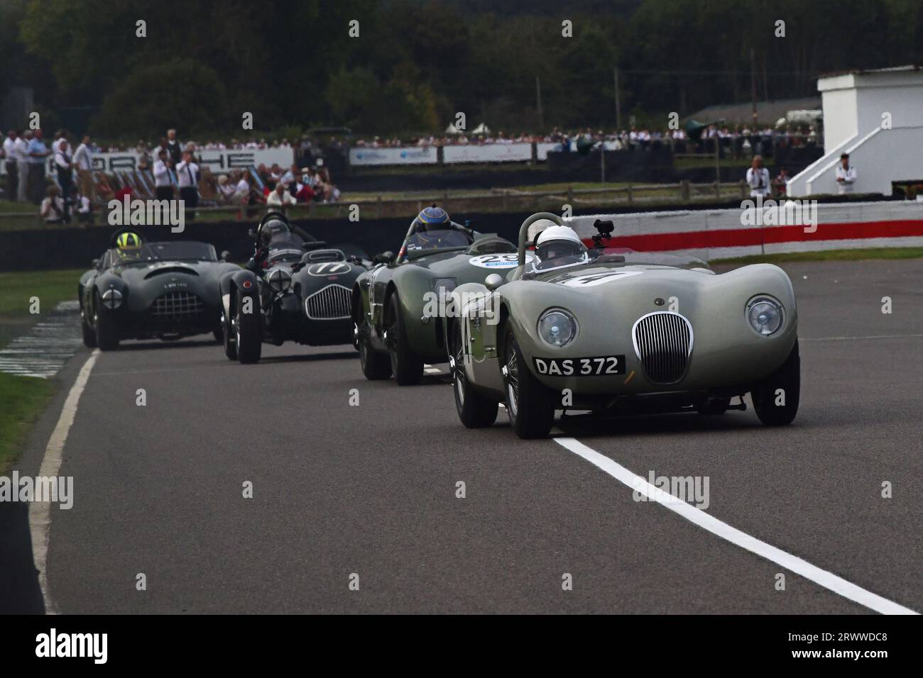 Alex Brundle, Gary Pearson, Jaguar C-Type, Ran as the sun began to set ...