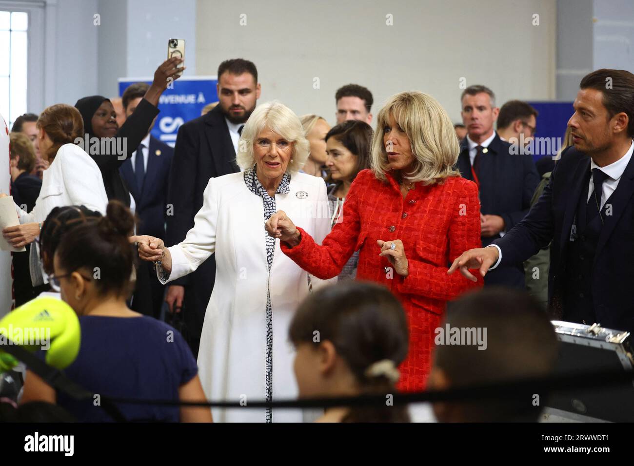 Brigitte macron young hi-res stock photography and images - Alamy