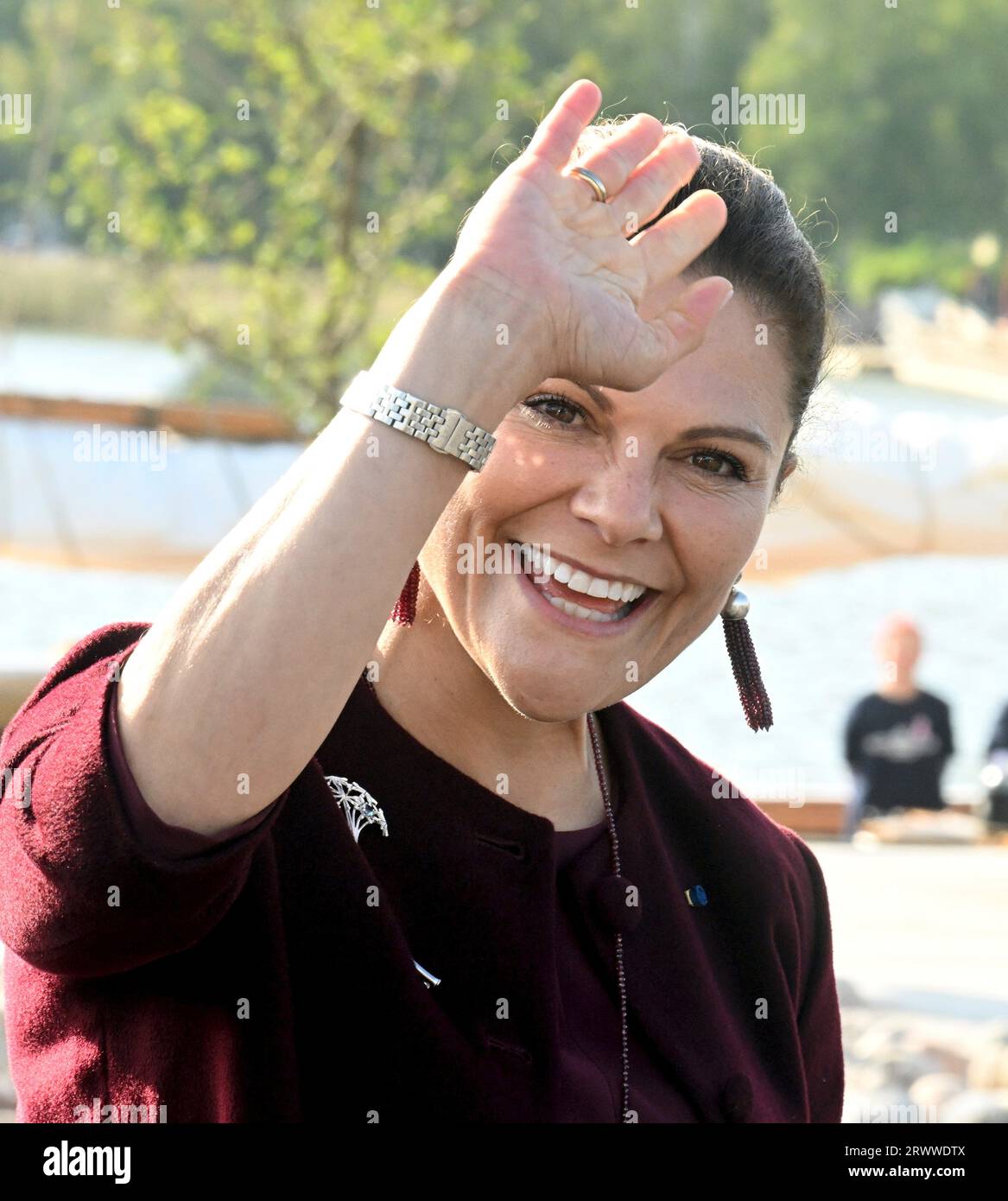 Loviisa, Finland. 21st Sep, 2023. Sweden's Crown Princess Victoria and ...