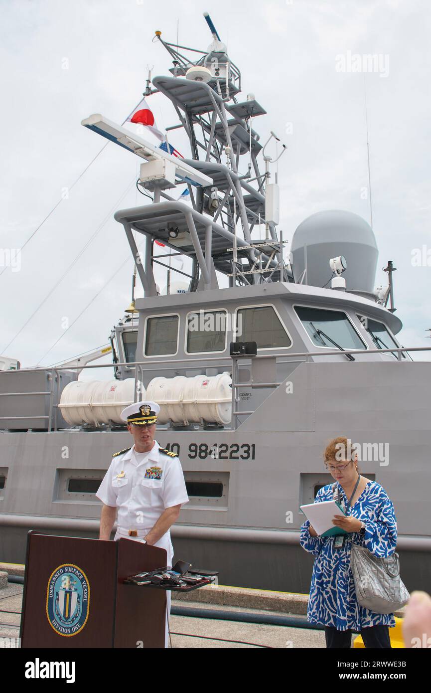 Yokusuka, Japan. 21st Sep, 2023. Commanding Officer, Unmanned Surface ...