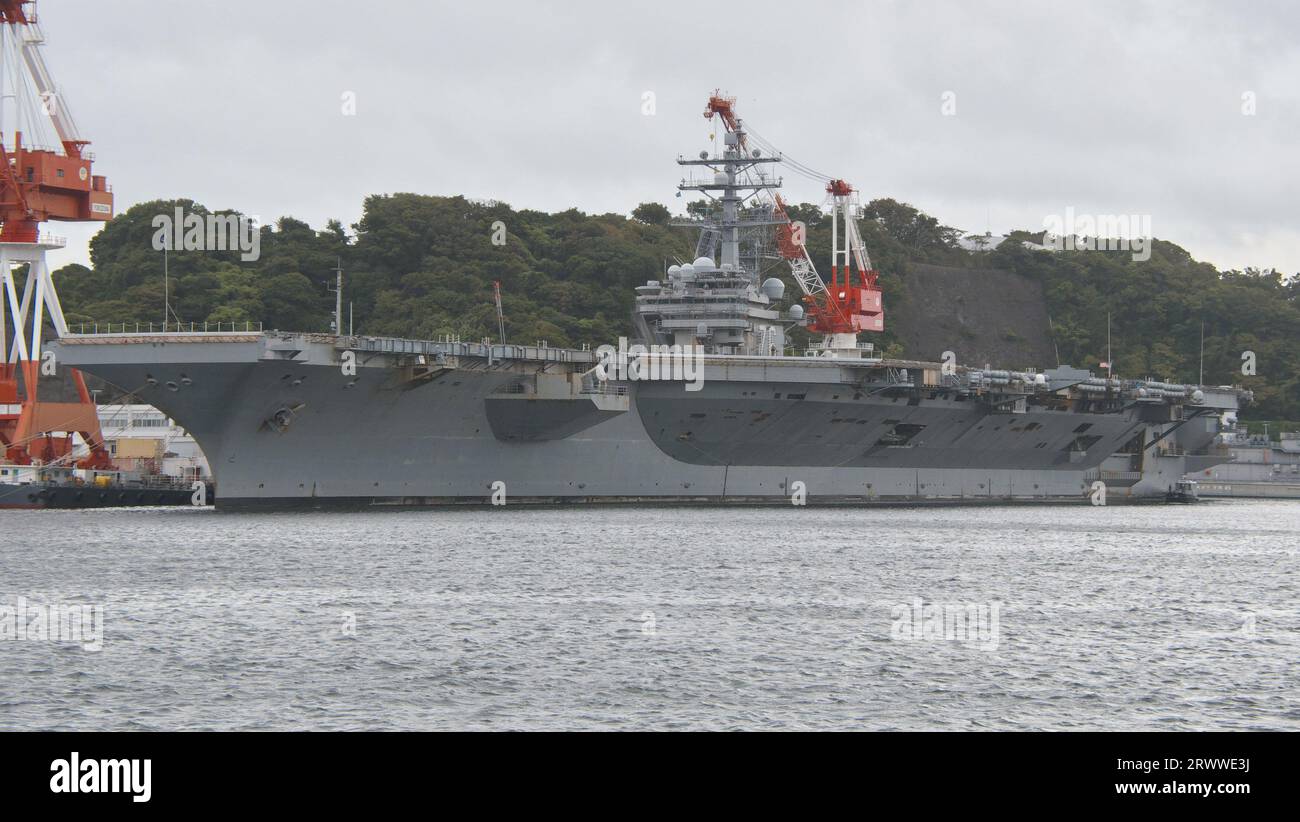 Yokusuka, Japan. 21st Sep, 2023. Nimitz-class nuclear-powered aircraft ...
