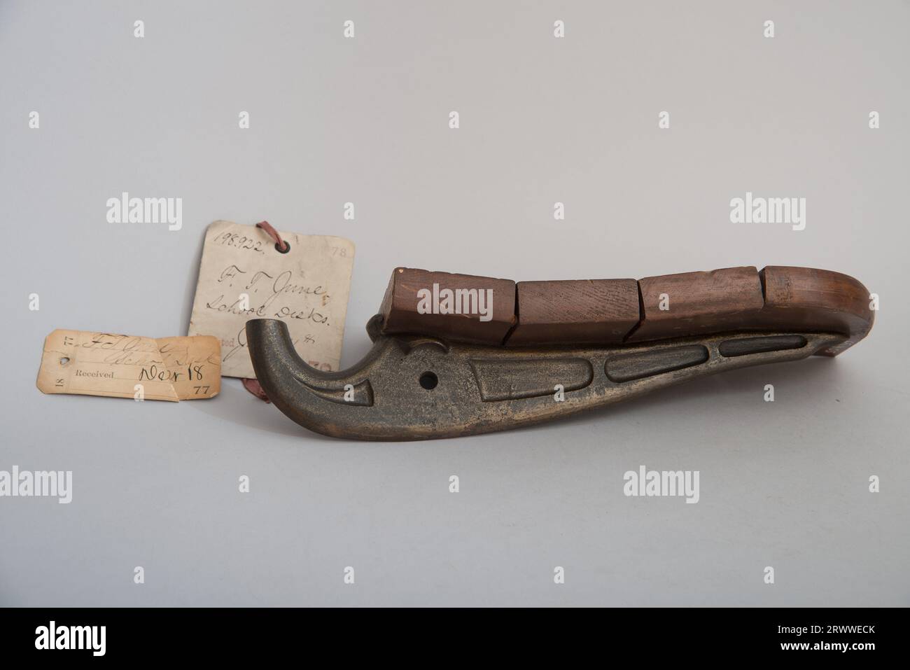 Patent model. School desk, June, 1878, patent no.198922. CL*65.0405 ...