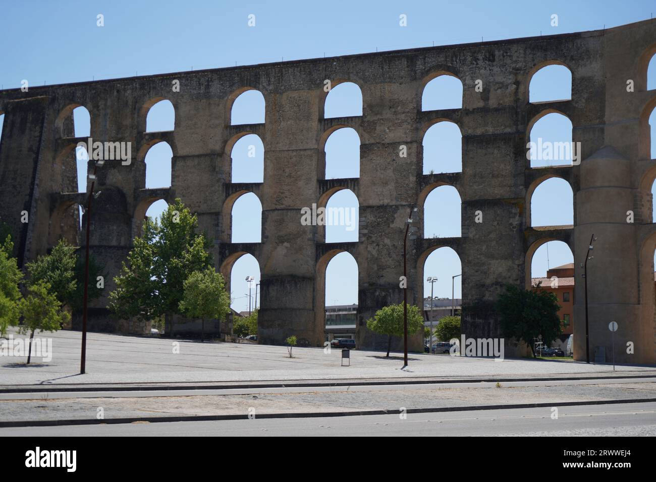 Aqueducts in Portugal are ancient water pipes reminiscent of stone ...