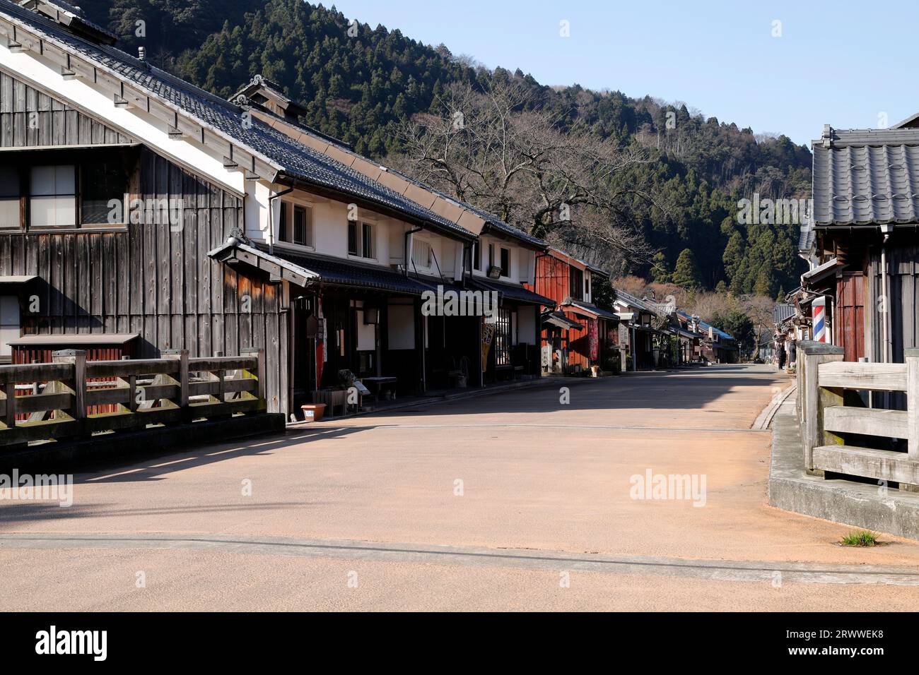 December Kumagawa-juku - historical townscape Stock Photo - Alamy