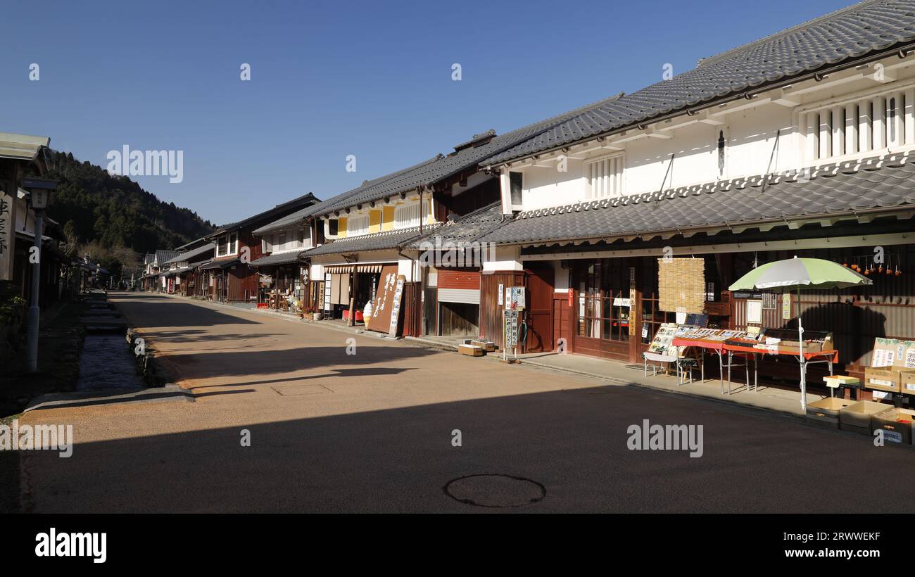December Kumagawa-juku - historical townscape Stock Photo - Alamy