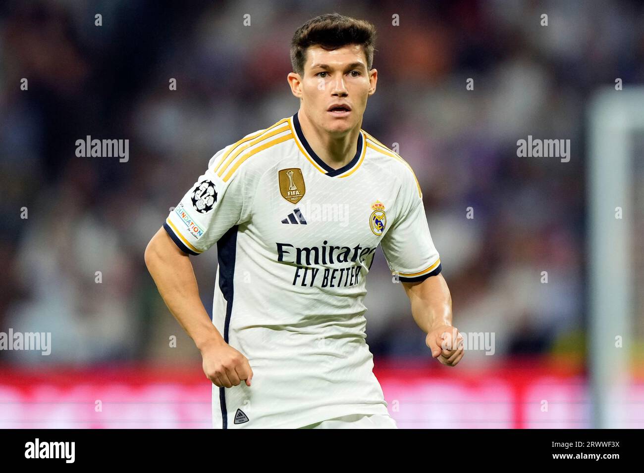 Madrid, Spain. 20th Sep, 2023. Fran Garcia of Real Madrid CF during the ...