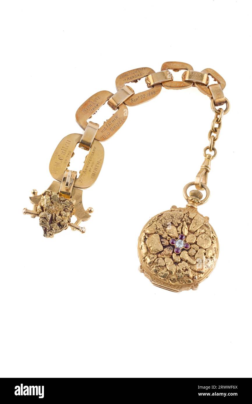 Watch fob, chatelaine, and watch. CS*238282.002, CS*238282.003 Stock ...