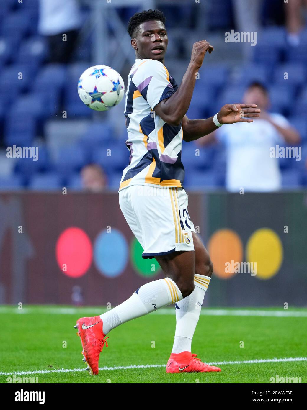 Madrid, Spain. 20th Sep, 2023. Aurelien Tchouameni of Real Madrid CF ...