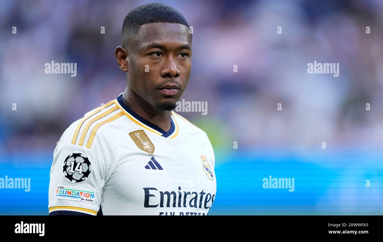 Madrid, Spain. 20th Sep, 2023. David Alaba of Real Madrid CF during the ...
