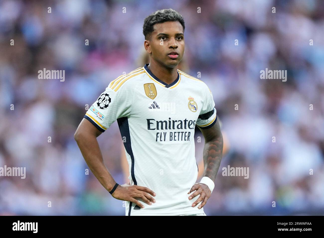 Madrid, Spain. 20th Sep, 2023. Rodrigo Goes of Real Madrid CF during ...