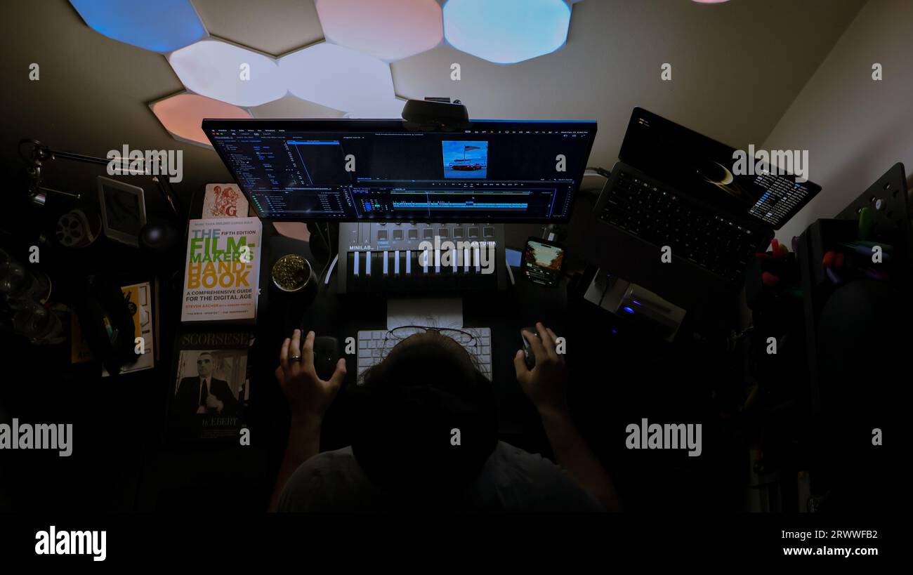 Editing setup hi-res stock photography and images - Alamy