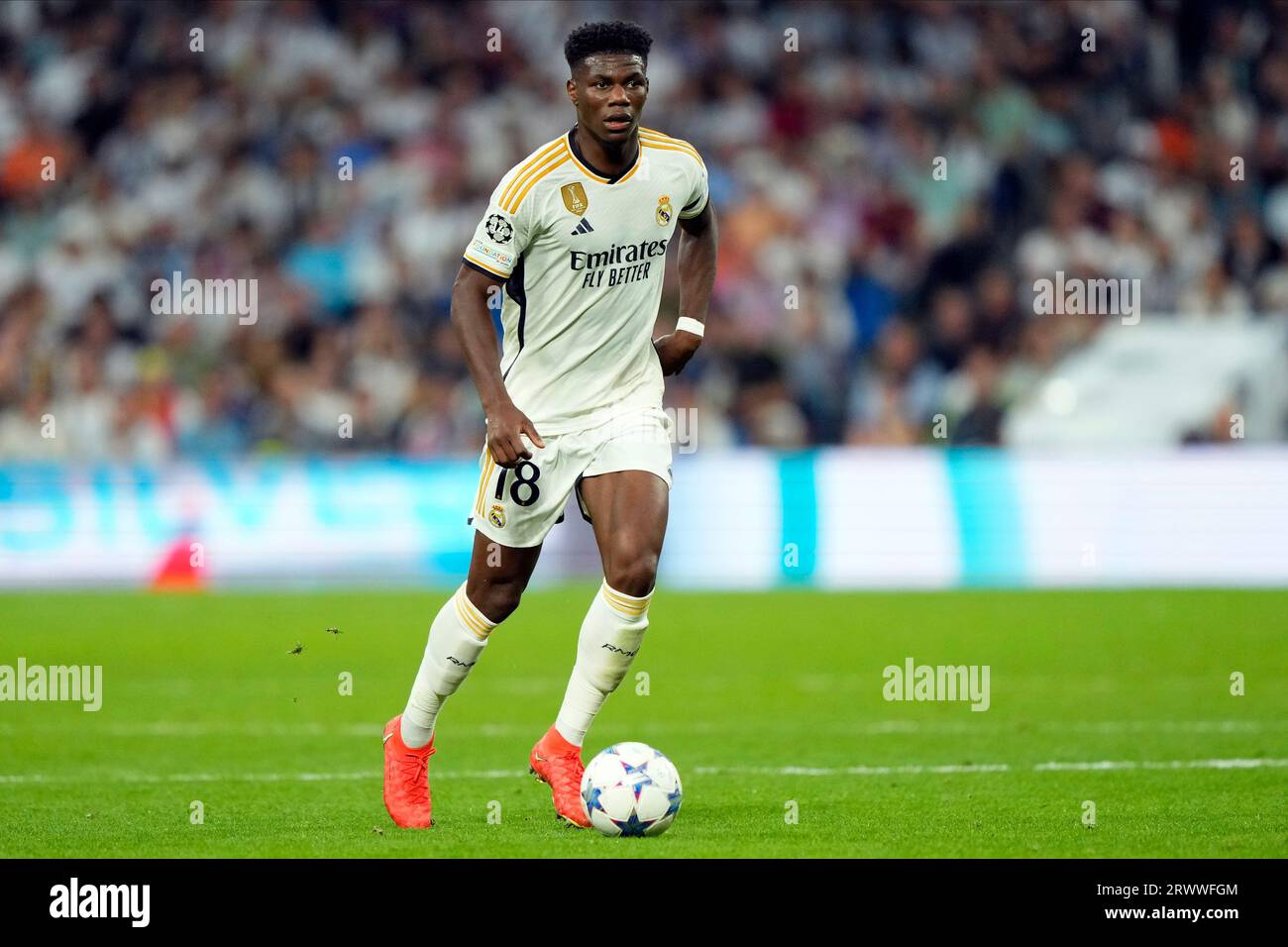 Madrid, Spain. 20th Sep, 2023. Aurelien Tchouameni of Real Madrid CF ...
