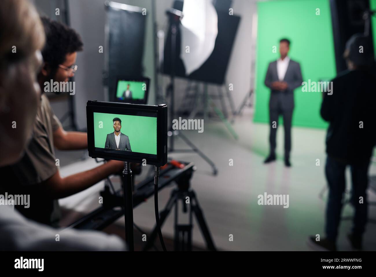 Shooting video tv program in hi-res stock photography and images - Alamy