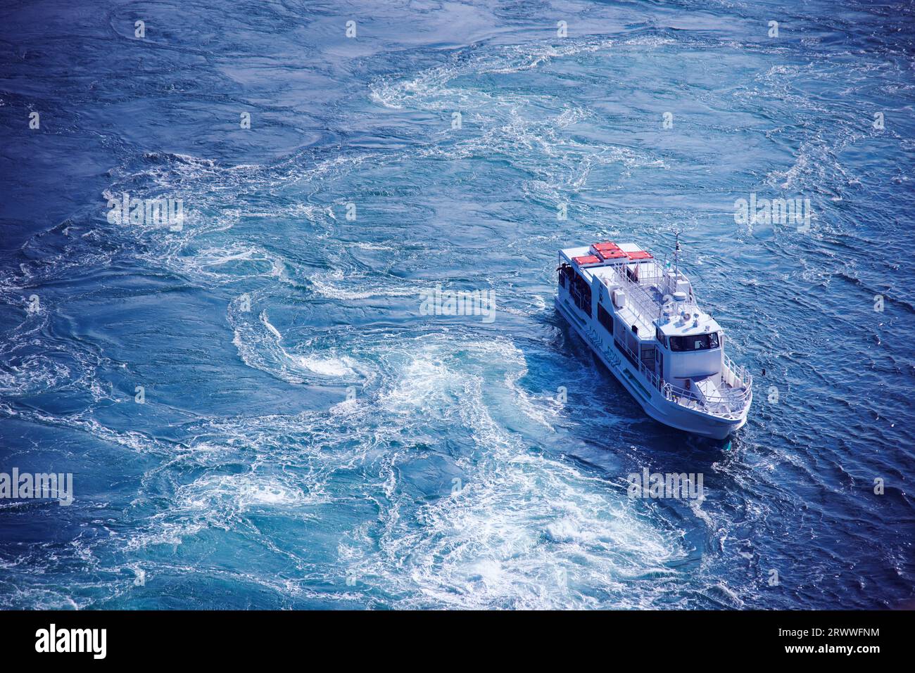 Naruto Straits Whirlpools and Sightseeing Boat Stock Photo - Alamy