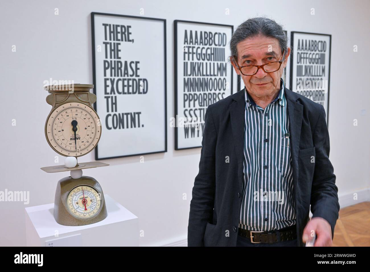 Brno, Czech Republic. 21st Sep, 2023. Conceptual artist Pavel Buchler ...