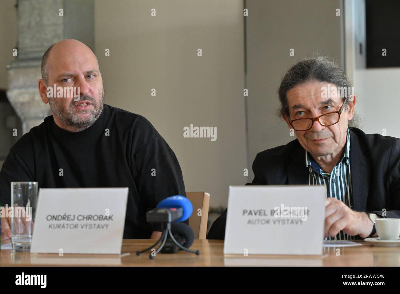 Brno, Czech Republic. 21st Sep, 2023. Conceptual artist Pavel Buchler ...
