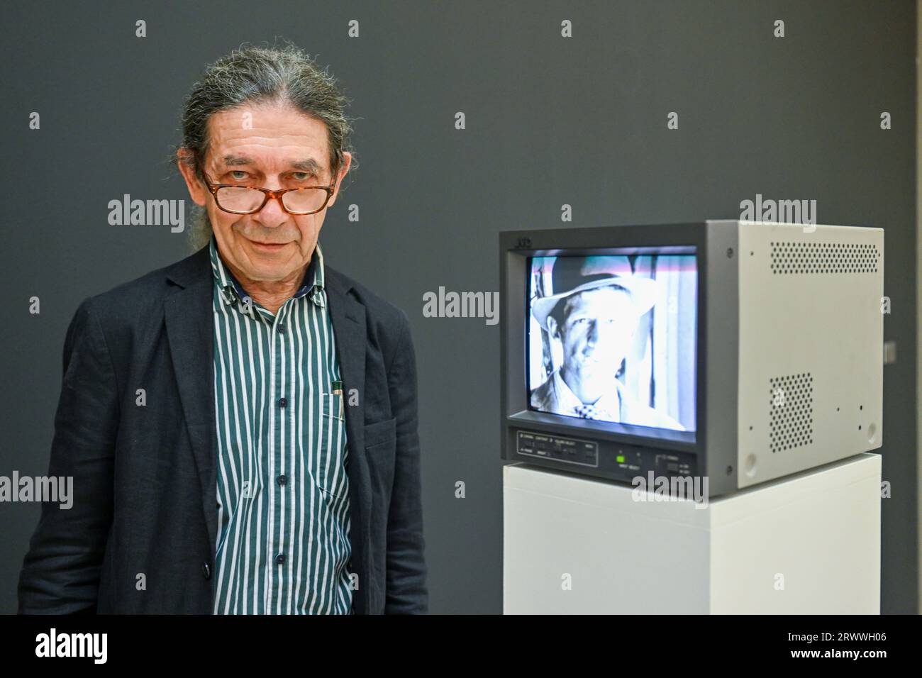 Brno, Czech Republic. 21st Sep, 2023. Conceptual artist Pavel Buchler ...